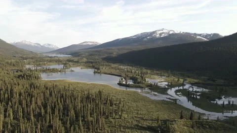 Beautiful side to side aerial view of pr... | Stock Video | Pond5