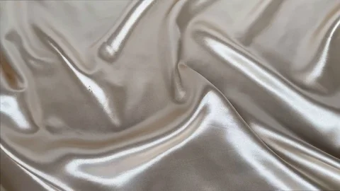 beautiful silk fabric of white color, dr... | Stock Video | Pond5