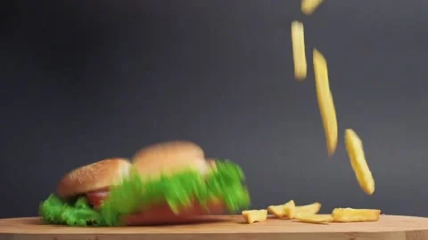 Sandwich Falling Stock Video Footage | Royalty Free Sandwich Falling ...