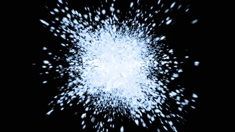 Beautiful Snow Explosion on Black Backgr... | Stock Video | Pond5