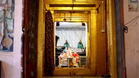 Beautiful Statue of Maa Radha Along With... | Stock Video | Pond5