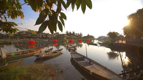 A beautiful Sunset off a clear and smoot... | Stock Video | Pond5