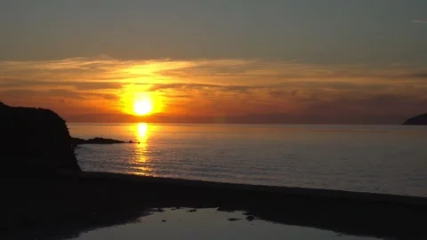 Beautiful sunset | Stock Video | Pond5