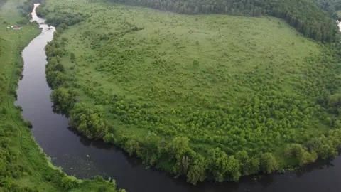 Beautiful Sword river in the Tula region... | Stock Video | Pond5