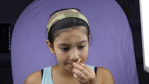 Beautiful Teenage Girl Vlogger Filming A... | Stock Video | Pond5