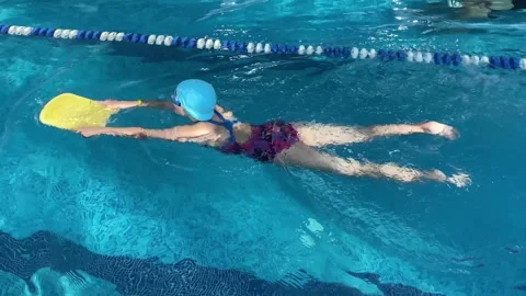 A beautiful ten-year-old girl learns to ... | Stock Video | Pond5