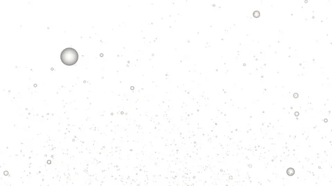 Beautiful Water Bubbles Rising Up On Whi... | Stock Video | Pond5