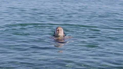 Woman Emerging From Water Stock Video Footage | Royalty Free Woman ...
