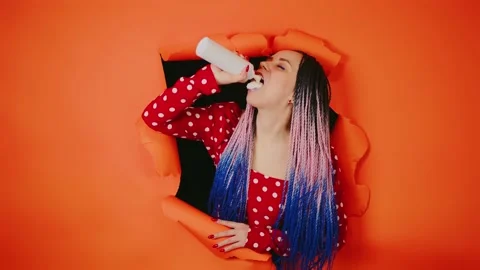 Girl Mouth Cream Stock Videos – Royalty-Free HD & 4K Videos