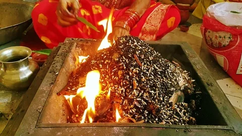 Indian Hawan Stock Video Footage | Royalty Free Indian Hawan Videos | Pond5