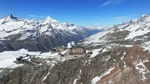 Beautiful Zermatt ski resort with view o... | Stock Video | Pond5