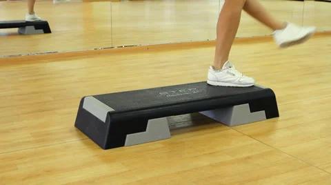 Beautifull female legs on the step board... | Stock Video | Pond5