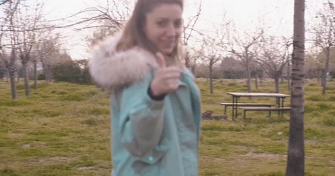 Beauty face model woman is saying yes, o... | Stock Video | Pond5