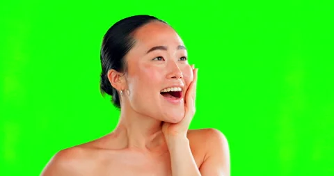 Beauty, green screen and touch or click ... | Stock Video | Pond5