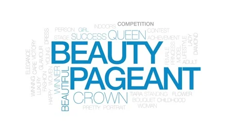 Beauty pageant animated word cloud, text... | Stock Video | Pond5