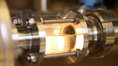Beer flowing through the Sight Glass of ... | Stock Video | Pond5