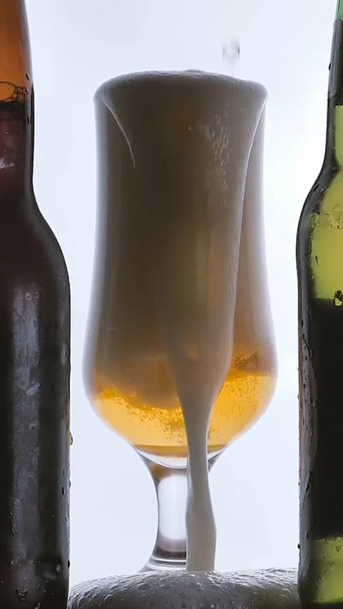 Beer Glass Spill Stock Video Footage | Royalty Free Beer Glass Spill ...