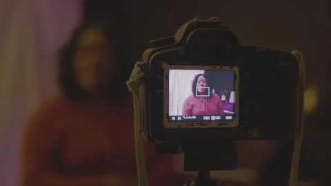 Behind the Scenes of Blurred Actress Cap... | Stock Video | Pond5