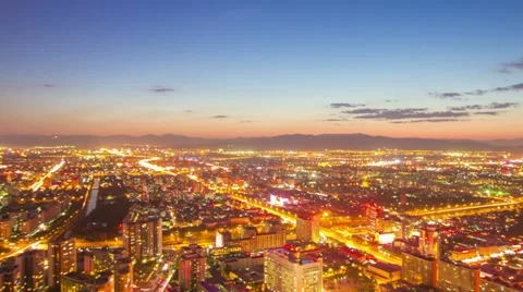 Beijing Skyline Night 4K Stock Video Footage | Royalty Free Beijing ...