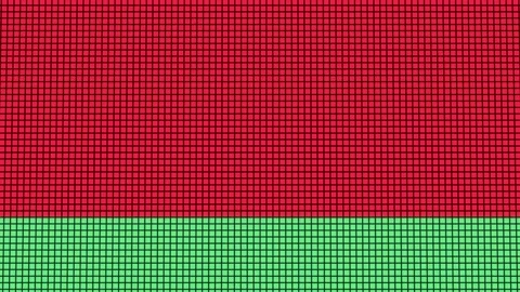 Belarus Flag animated in pixel grid styl... | Stock Video | Pond5