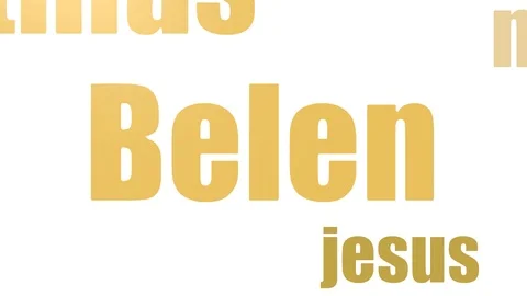 Belen Word Cloud Animated Isolated On Wh... | Stock Video | Pond5