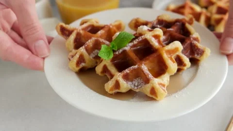 Waffles and Maple Stock Footage ~ Royalty Free Stock Videos | Pond5
