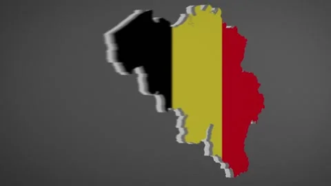 Belgium Border Map Intro Animation | Stock Video | Pond5