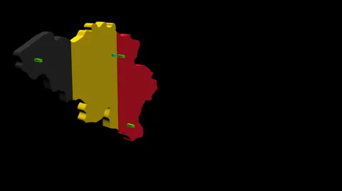 Belgium map with lines of containers ani... | Stock Video | Pond5