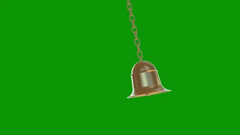 bell green screen metal image animated c... | Stock Video | Pond5