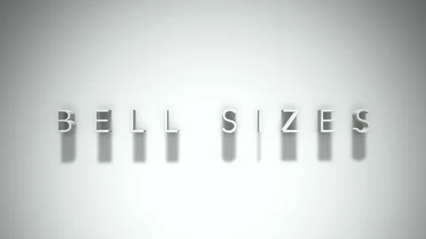bell sizes 3D title animation with shado... | Stock Video | Pond5