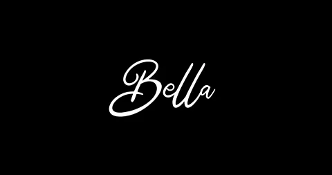 Bella Female Name Handwritten Text Anima... | Stock Video | Pond5