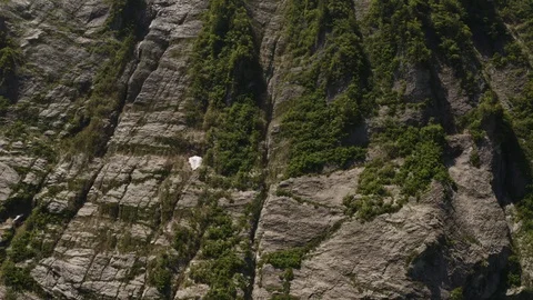 Below rocky Japanese alps mountain tilt ... | Stock Video | Pond5