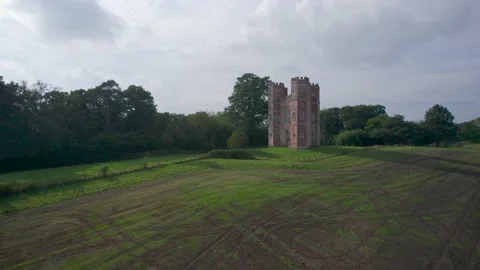 The Belvedere Tower over Powderham Park ... | Stock Video | Pond5