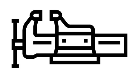 bench vice line icon animation | Stock Video | Pond5