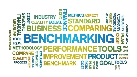 Benchmarking animated word cloud,animati... | Stock Video | Pond5