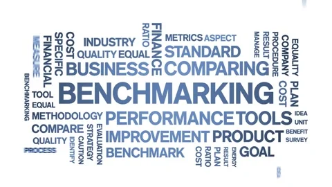 Benchmarking animated word cloud,animati... | Stock Video | Pond5