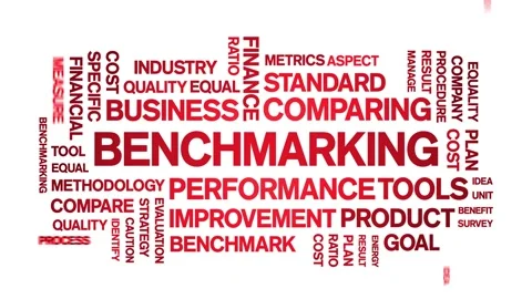 Benchmarking animated word cloud,animati... | Stock Video | Pond5