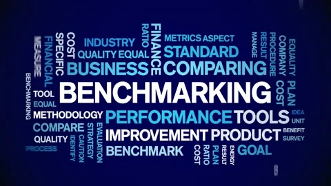 Benchmarking animated word cloud,animati... | Stock Video | Pond5