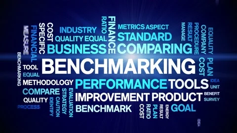 Benchmarking animated word cloud,animati... | Stock Video | Pond5