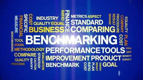 Benchmarking animated word cloud,animati... | Stock Video | Pond5