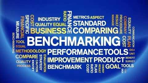 Benchmarking animated word cloud,animati... | Stock Video | Pond5