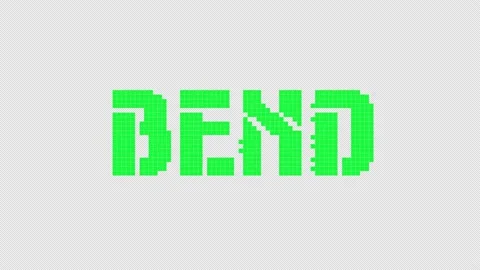 Bend. Animated text. Transparent Alpha c... | Stock Video | Pond5