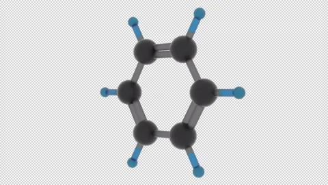 Benzene Molecular 3D Animation - Seamles... | Stock Video | Pond5