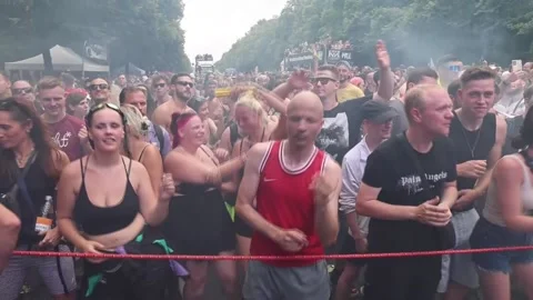 Berlin hosts 'Rave the planet' festival,... | Stock Video | Pond5