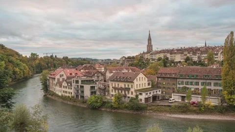 Bern (Berne) Switzerland, city skyline d... | Stock Video | Pond5