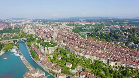 Bern, Switzerland. Historic city center,... | Stock Video | Pond5