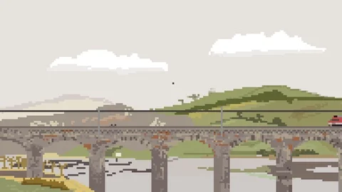 Pixel Art Train Stock Footage ~ Royalty Free Stock Videos | Pond5