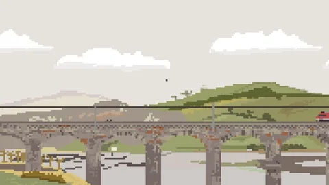 Pixel Art Train Stock Footage ~ Royalty Free Stock Videos | Pond5