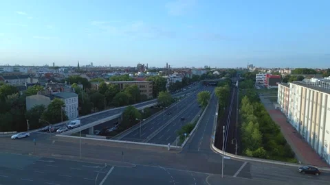 Best aerial top view flightBerlin city F... | Stock Video | Pond5