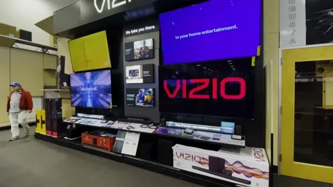 Best Buy retail store interior Visio lar... | Stock Video | Pond5